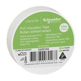Schneider Electric 2420104 Isolierband Wei&szlig; (L x B) 20 m x 19 mm 8 St.