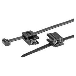 HellermannTyton 156-03219 T50ROSEC5A-PA66W-BK (100) Kabelbinder mit Clip 200 mm 4.6 mm Schwarz 100 St.