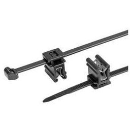 HellermannTyton 156-00948 T50ROSEC4A-PA66W-BK (100) Kabelbinder mit Clip 200 mm 4.6 mm Schwarz 100 St.