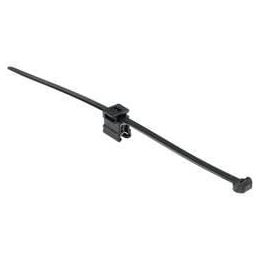 HellermannTyton 156-01153 T50ROSEC4B-PA66W-BK (100) Kabelbinder mit Clip 200 mm 4.6 mm Schwarz 100 St.