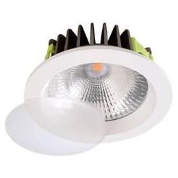 Deko Light 565183 COB 170 LED-Einbauleuchte EEK: G (A - G) LED fest eingebaut 25.60 W Verkehrswei&szlig; (RAL 9016)