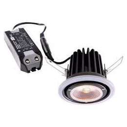Deko Light 565192 COB LED-Einbauleuchte EEK: G (A - G) LED fest eingebaut 9 W Signalwei&szlig; (RAL 9003)