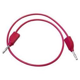 Mueller Electric BU-2929-M-10-2 Messleitung Bananenstecker 4 mm Bananenstecker 4 mm 0.25 m Rot 1 St.