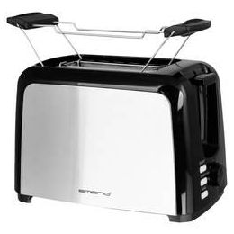 EMERIO TO-123924 Toaster mit Br&ouml;tchenaufsatz Schwarz