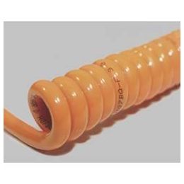 BKL Electronic 1506105 Spiralkabel H07BQ-F 1200 mm / 4800 mm 3 G 1.00 mm&sup2; Orange 1 St.