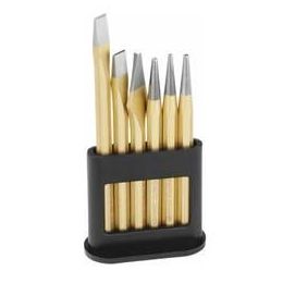 Rennsteig Werkzeuge R421 000 09 Werkzeugsatz im Kunststoffhalter Mei&szlig;el-Set 6teilig 11 mm Achtkantschaft 1 Set