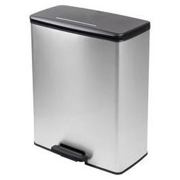 Curver Deco bin slim 254610 M&uuml;lleimer 65 l (B x H x T) 480 x 615 x 280 mm Silber, Schwarz 1 St.