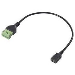 Renkforce USB 2.0 Adapterkabel [1x USB 2.0 Buchse Micro-B - 1x Klemmanschluss] RF-6443958 30 cm PVC-Mantel