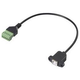 Renkforce USB 2.0 Adapterkabel [1x USB 2.0 Buchse B - 1x Klemmanschluss] RF-6443972 30 cm PVC-Mantel