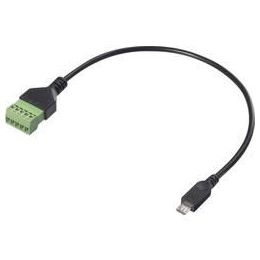 Renkforce USB 2.0 Adapterkabel [1x USB 2.0 Stecker Micro-B - 1x Klemmanschluss] RF-6443956 30 cm PVC-Mantel