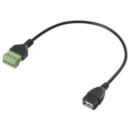 Renkforce USB 2.0 Adapterkabel [1x USB 2.0 Buchse A - 1x Klemmanschluss] RF-6443968 30 cm PVC-Mantel