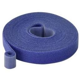 TRU COMPONENTS T24CA065 Klettband zum B&uuml;ndeln Haft- und Flauschteil (L x B) 5 m x 15 mm Blau 5 m