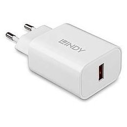 LINDY 18W USB Typ A Charger USB Ladeger&auml;t 18 W 1x USB-A Wei&szlig; Innenbereich