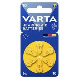 Varta Hearing Aid Batteries 10 Bli 6 Knopfzelle 1.4 V 6 St.