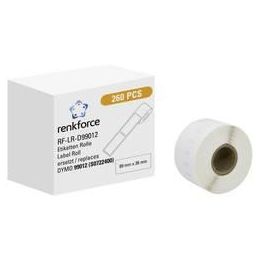Renkforce Etiketten Rolle Kompatibel ersetzt DYMO DYMO 99012 89 x 36 mm Papier Wei&szlig; 260 St. Permanent haftend Versand-Etiketten RF-6027502