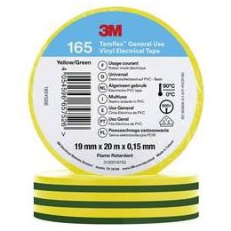 3M 165YG5E Isolierband Gr&uuml;n-Gelb (L x B) 20 m x 19 mm 1 St.