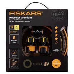 Fiskars 1027101 Premium-Set 15 m 1 St. Schwarz, Orange Gartenschlauch