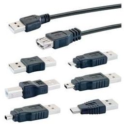 Schwaiger USB 2.0 Verl&auml;ngerungskabel [1x USB 2.0 Stecker A - 1x USB 2.0 Buchse A] CAUSET 531 1.5 m