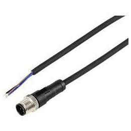TRU COMPONENTS TC-12833132 Sensor-/Aktor-Anschlussleitung M12 Stecker, gerade 2 m Polzahl Sensoren: 3 1 St.