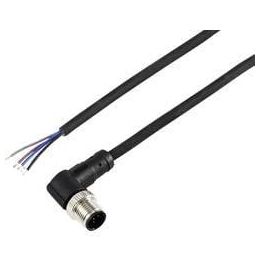 TRU COMPONENTS TC-12833140 Sensor-/Aktor-Anschlussleitung M12 Stecker, gewinkelt 2 m Polzahl Sensoren: 5 1 St.