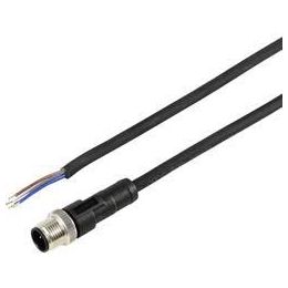 TRU COMPONENTS TC-12833172 Sensor-/Aktor-Anschlussleitung M12 Stecker, gerade 2 m Polzahl Sensoren: 5 1 St.