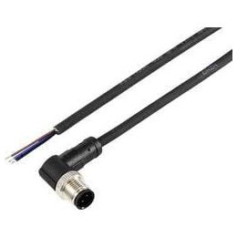 TRU COMPONENTS TC-12833092 Sensor-/Aktor-Anschlussleitung M12 Stecker, gewinkelt 2 m Polzahl Sensoren: 3 1 St.