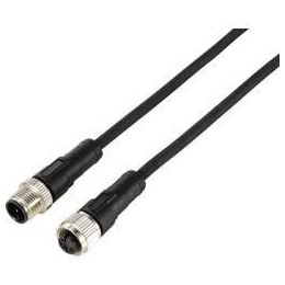 TRU COMPONENTS TC-12833104 Sensor-Aktor-Verl&auml;ngerungsleitung M12 Stecker gerade auf Kupplung gerade 2 m Polzahl Sensoren: 3 1 St.