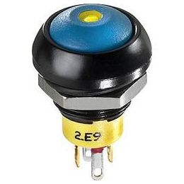 APEM IPR1SAD2L0Y IP Series Druckschalter 12 V/DC 4 A 1 x Ein/Aus rastend Gelb (&Oslash; x H) 12 mm x 20 mm IP67 1 St.