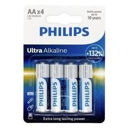 Philips Ultra LR6 Mignon (AA)-Batterie Alkali-Mangan 1.5 V 4 St.