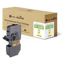 G&G Toner ersetzt Kyocera TK-5240Y Kompatibel Gelb 3000 Seiten Reborn remanufactured 21307