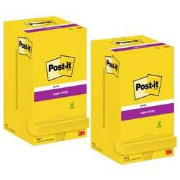 Post-it Haftnotiz 654SSCYP12+12 76 mm x 76 mm Gelb 24 St.
