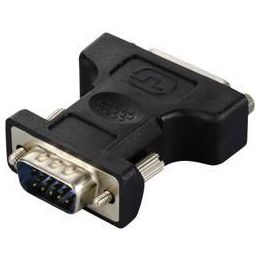 Renkforce RF-6667626 DVI / VGA Adapter [1x DVI-Buchse 24+5pol. - 1x VGA-Stecker] Schwarz schraubbar