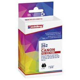 Edding Druckerpatrone ersetzt Canon 2x PGI-520BK Kompatibel 2er-Pack Schwarz EDD-262 18-262-01