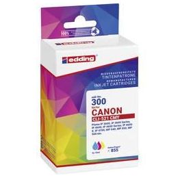 Edding Druckerpatrone ersetzt Canon CLI-521CMY Kompatibel Kombi-Pack Cyan, Magenta, Gelb EDD-300 18-300-01
