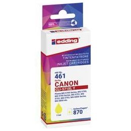 Edding Druckerpatrone ersetzt Canon CLI-571XL Kompatibel Gelb EDD-461 18-461-01