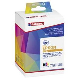 Edding Druckerpatrone ersetzt Epson T2715, T2711, T2712, T2713, T2714, 27XL Kompatibel Kombi-Pack Cyan, Magenta, Gelb EDD-492 18-492-01
