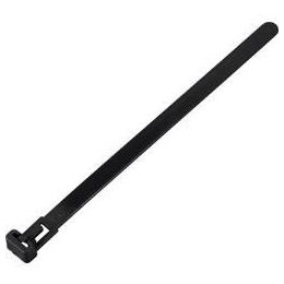 TRU COMPONENTS TC-13340648 TC-RT-150-7.6-B Kabelbinder 150 mm 7.6 mm Schwarz L&ouml;sbar, chemische Best&auml;ndigkeit, UV-stabilisiert 100 St.