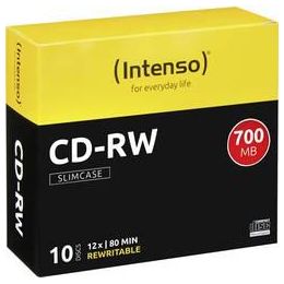 Intenso 2801622 CD-RW Rohling 700 MB 10 St. Slimcase Wiederbeschreibbar