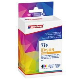 Edding Druckerpatrone ersetzt Epson 503XL, T09R1 Kompatibel Kombi-Pack Schwarz, Cyan, Magenta, Gelb EDD-719 18-719