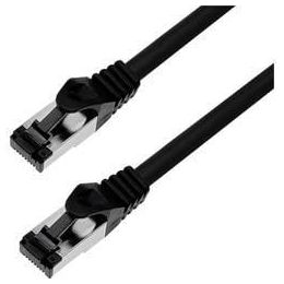 BKL Electronic 144004 RJ45 Netzwerkkabel, Patchkabel CAT 8.1 S/FTP 3 m Schwarz Halogenfrei 1 St.