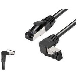 BKL Electronic 144026 RJ45 Netzwerkkabel, Patchkabel CAT 8.1 S/FTP 3 m Schwarz Halogenfrei 1 St.