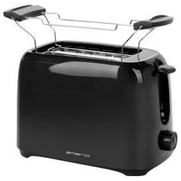 EMERIO TO-128676.3 Toaster BPA-frei, mit Br&ouml;tchenaufsatz Schwarz