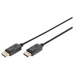 Digitus DisplayPort Anschlusskabel DisplayPort Stecker, DisplayPort Stecker 2.00 m Schwarz AK-340103-020-S DisplayPort-Kabel