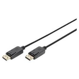 Digitus DisplayPort Anschlusskabel DisplayPort Stecker, DisplayPort Stecker 3.00 m Schwarz AK-340103-030-S DisplayPort-Kabel