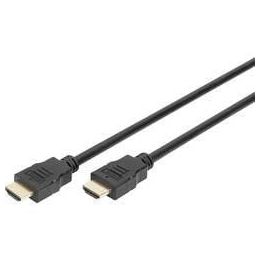 Digitus HDMI Anschlusskabel HDMI-A Stecker, HDMI-A Stecker 3.00 m Schwarz AK-330107-030-S 4K UHD, Audio Return Channel, vergoldete Steckkontakte HDMI-Kabel