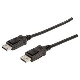 Digitus DisplayPort Anschlusskabel DisplayPort Stecker, DisplayPort Stecker 1.00 m Schwarz AK-340103-010-S DisplayPort-Kabel