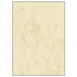 Sigel DP191 Motivpapier Marmor DIN A4 200 g/m&sup2; Beige 25 Blatt