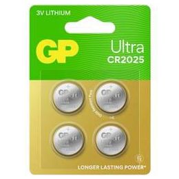 GP Knopfzelle CR 2025 3 V 4 St. 145 mAh Lithium Ultra