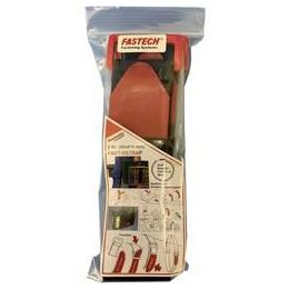 FASTECH&reg; 906-810-Bag Klettband mit Gurt Haft- und Flauschteil (L x B) 810 mm x 50 mm Schwarz, Rot 2 St.
