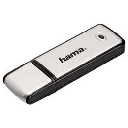 hama 00108074 USB-Stick Fancy, USB 2.0, 128 GB, 15MB/s, Schwarz/Silber